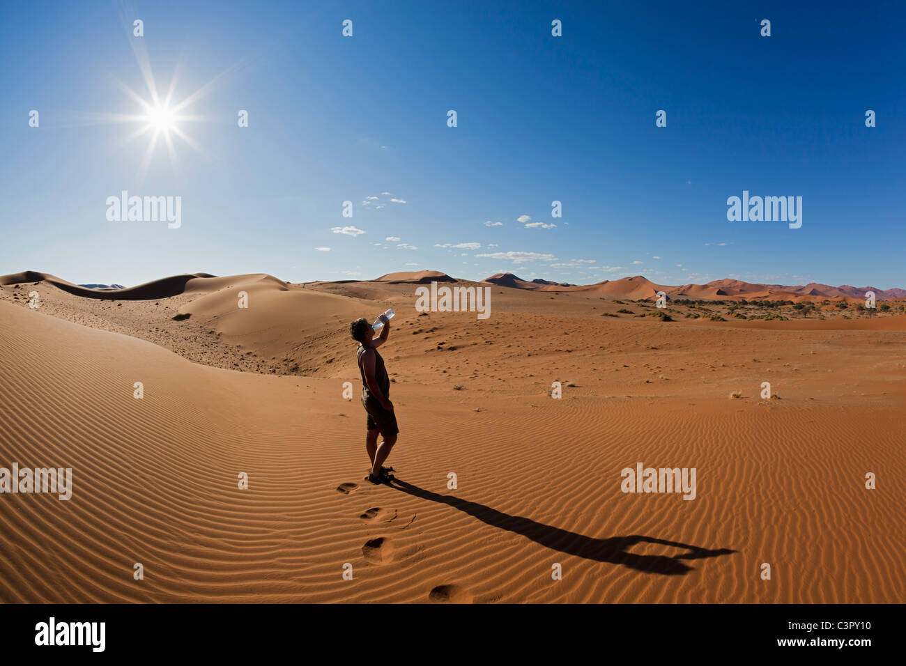 Africa, Namibia, Namib Desert, Namib Naukluft National Park, Mature man ...