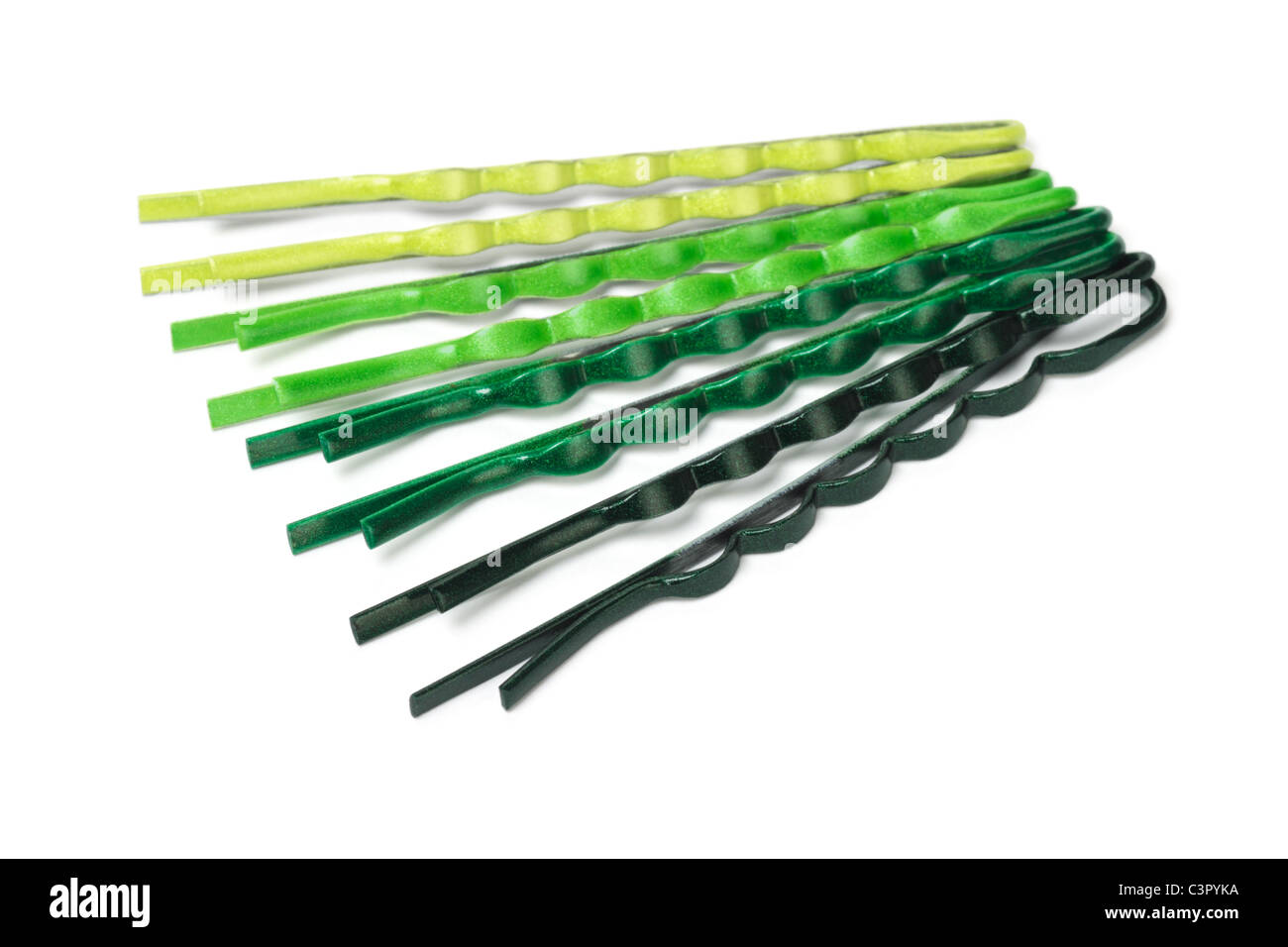 Colorful hair pins isolated on white background Stock Photo - Alamy