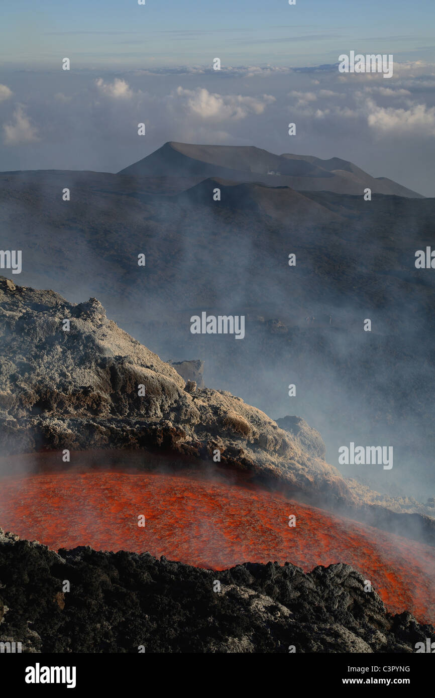 Italy, Sicily, Lava flow from Etna volcano Stock Photo - Alamy