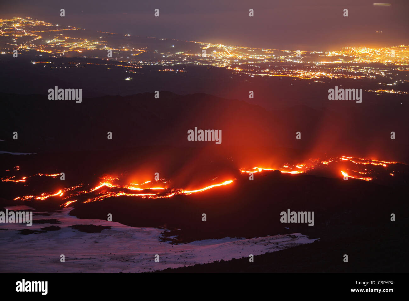 Italy, Sicily, Lava flow from Etna volcano Stock Photo - Alamy