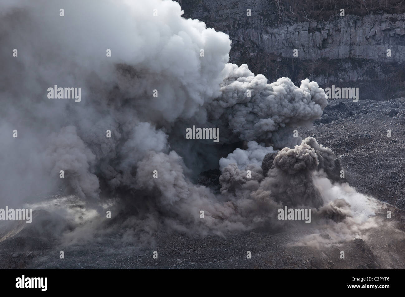 Indonesia, Halmahera, Ibu volcano erupting Stock Photo - Alamy