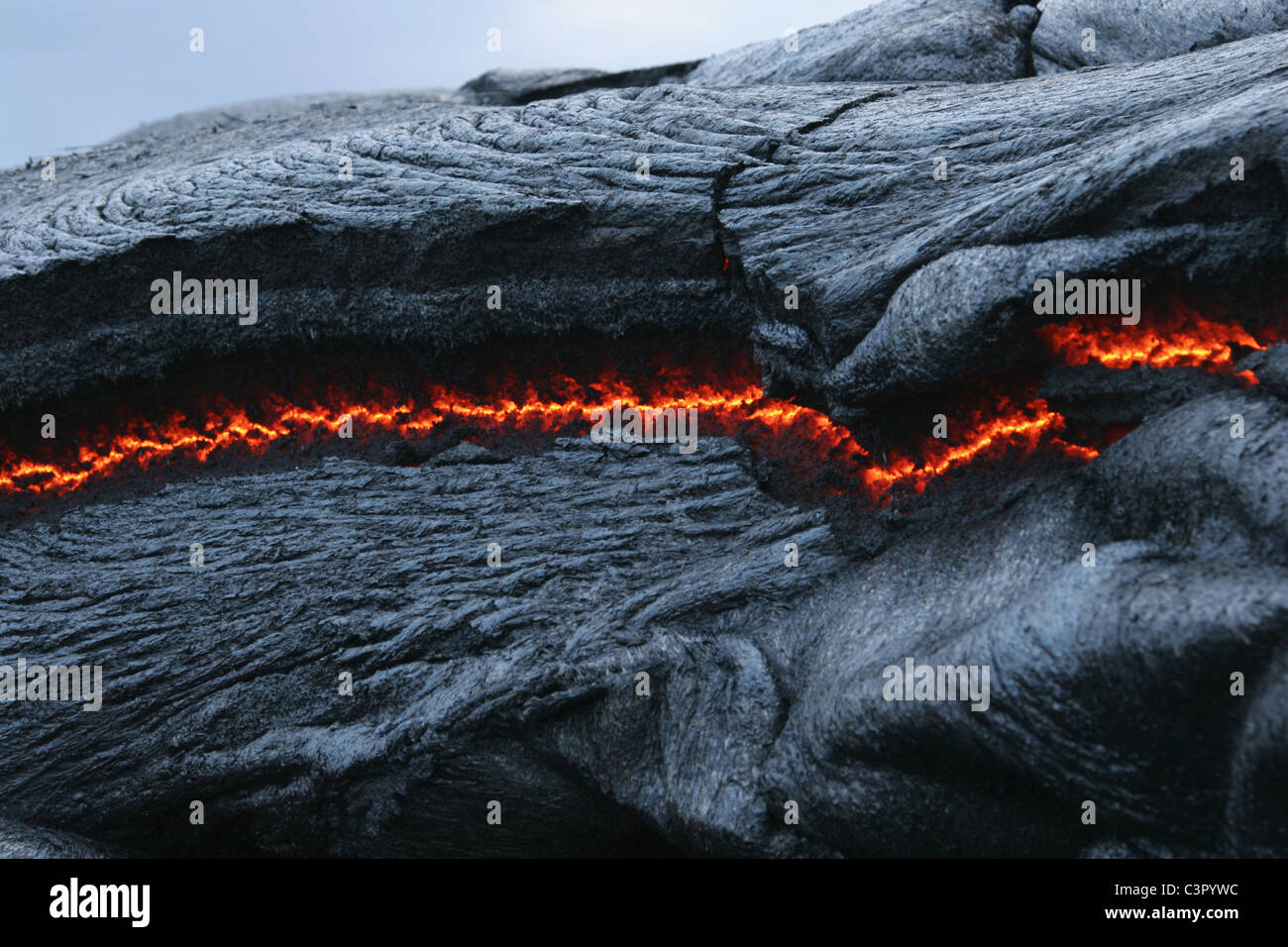 Volcano pahoehoe flow hi-res stock photography and images - Alamy