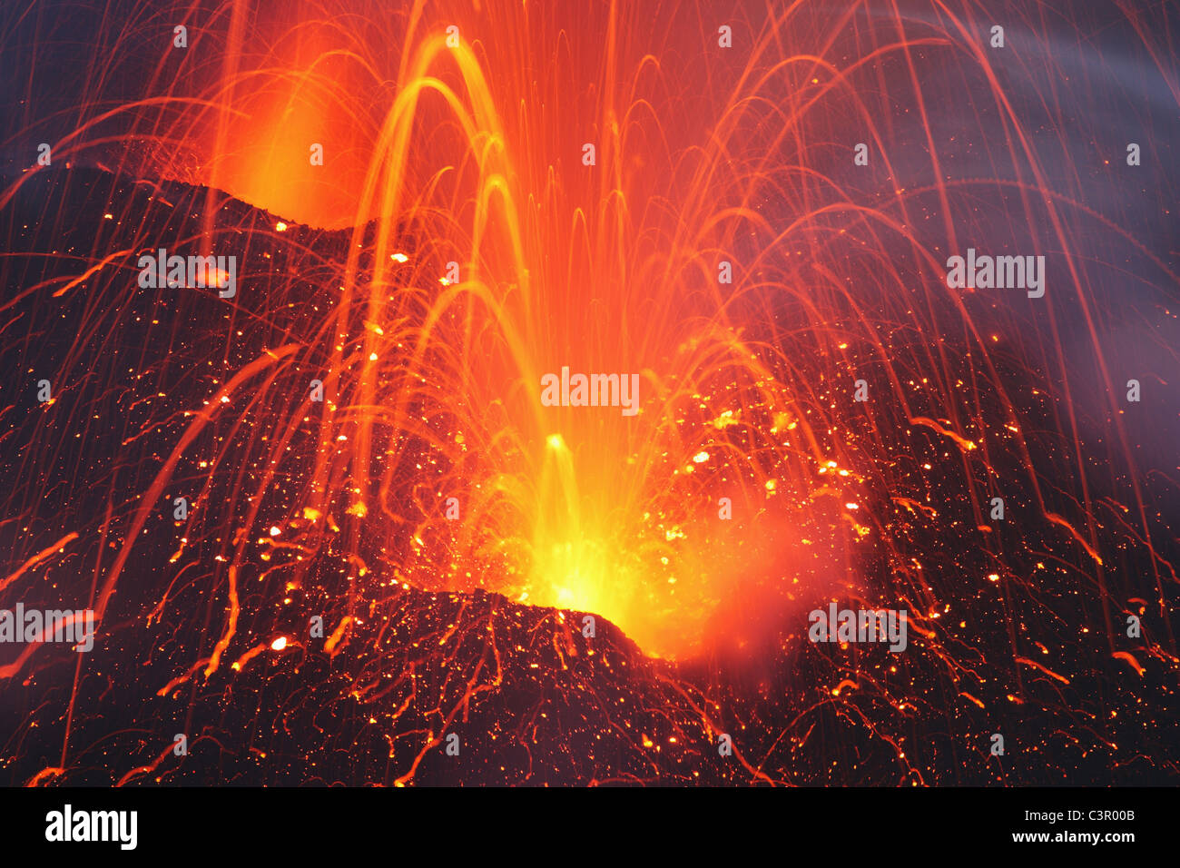 Indonesia, Java, Slamet volcano erupting Stock Photo - Alamy