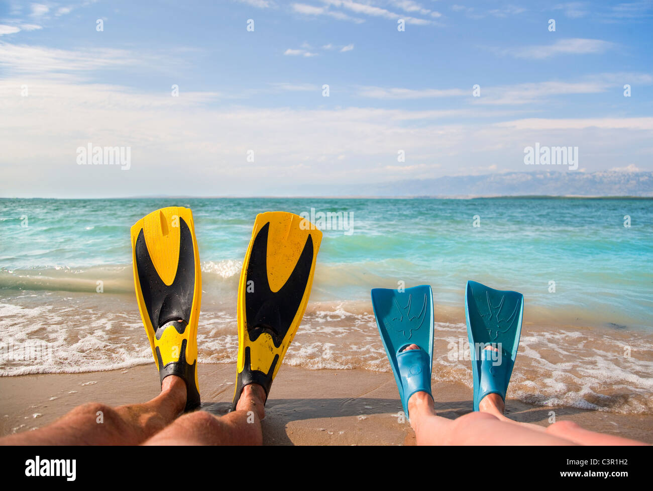 Flippers hi-res stock photography and images - Alamy