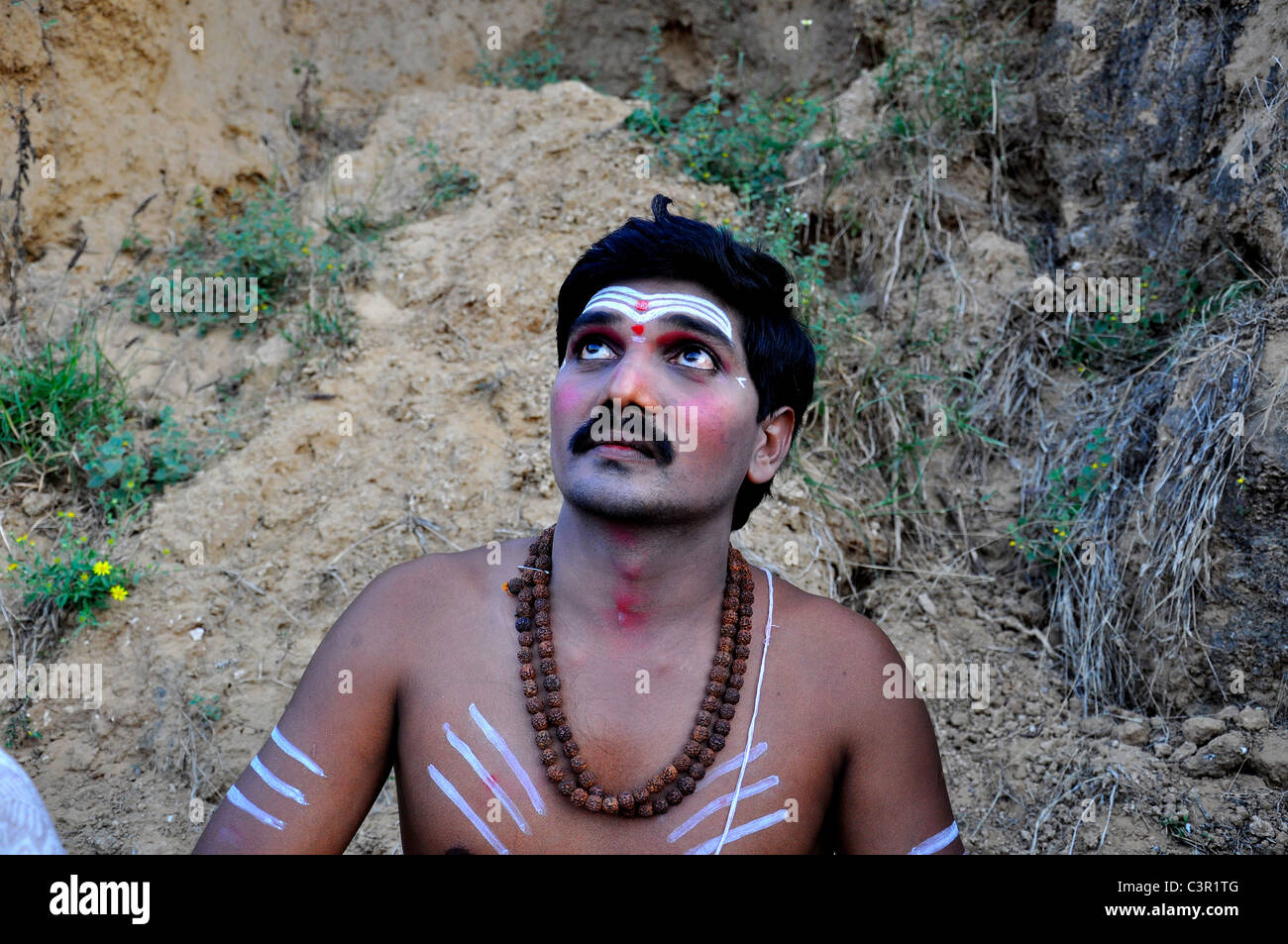 A south Indian Priest Stock Photo - Alamy