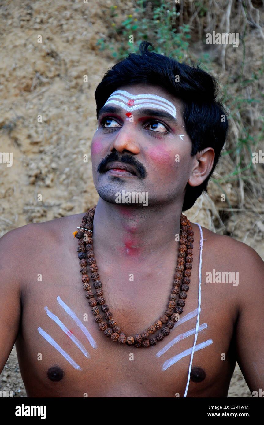 A south Indian Priest Stock Photo - Alamy