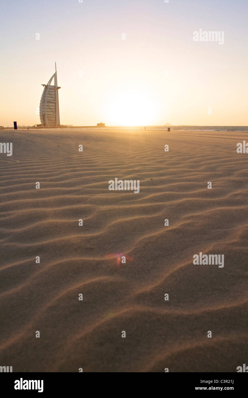United Arab Emirates, Burj al Arab at sunset Stock Photo - Alamy