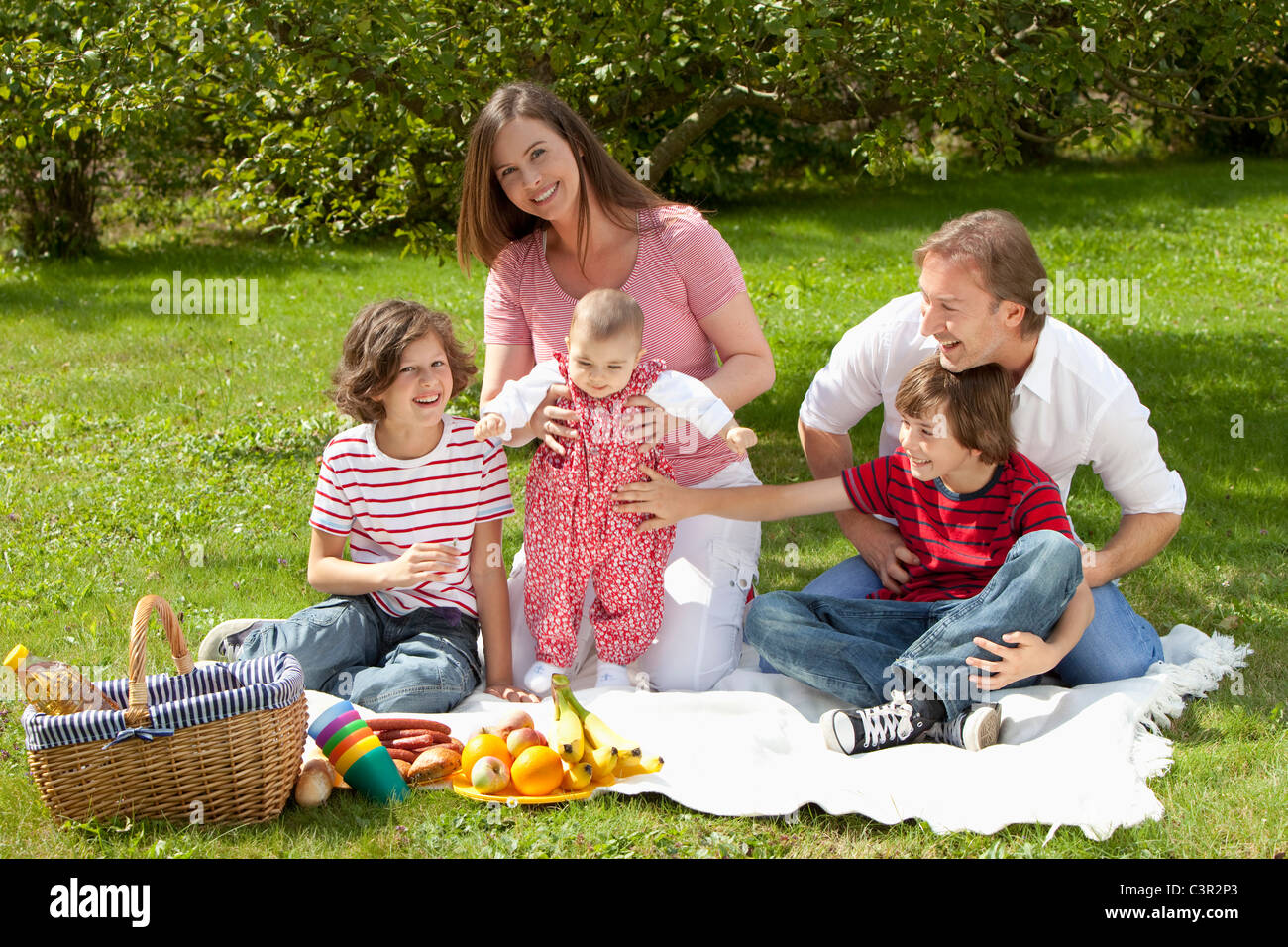 Germany, Bavaria, Family having picnic Stock Photo - Alamy