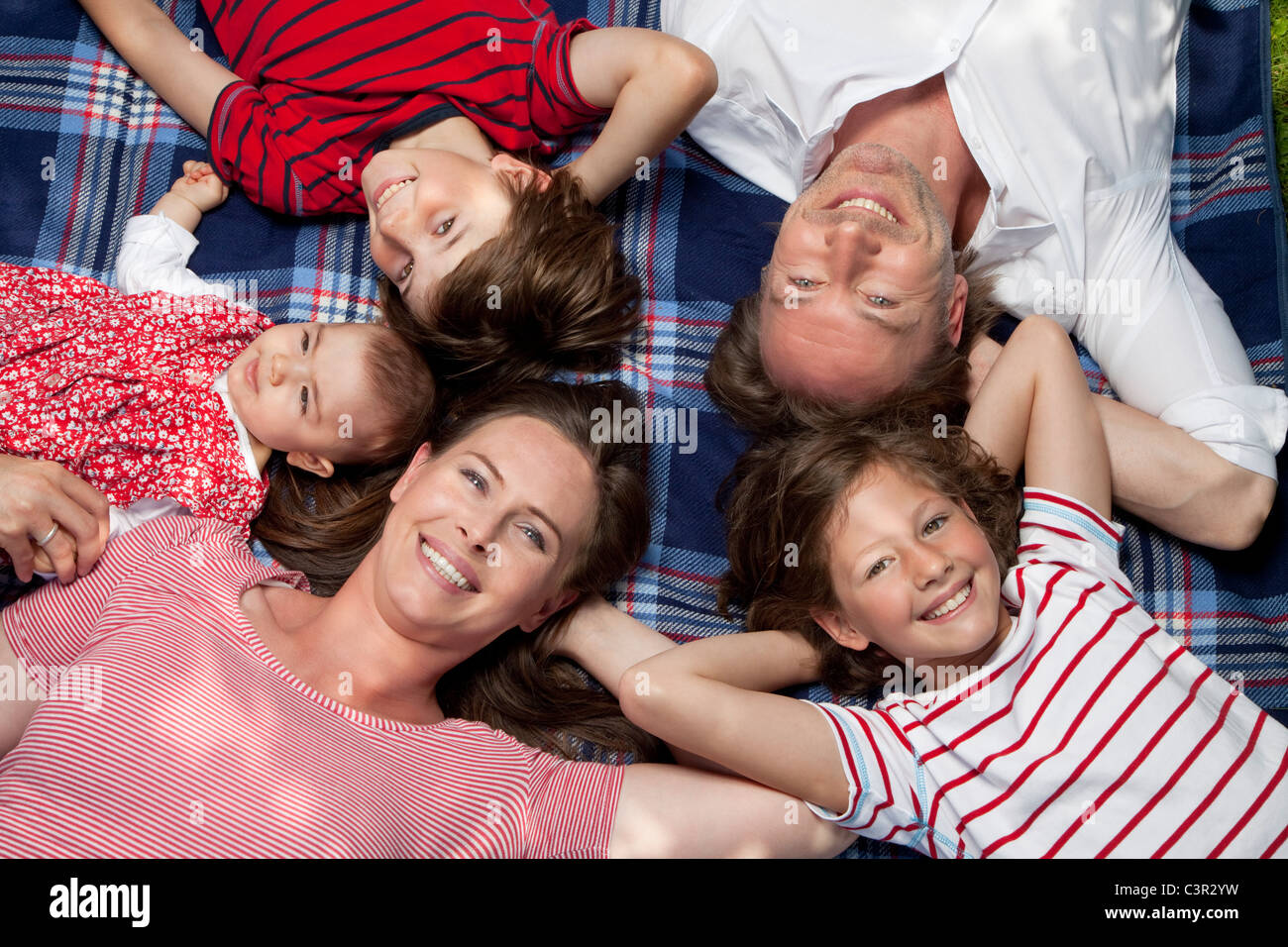 Germany, Bavaria, Family at picnic, smiling Stock Photo - Alamy