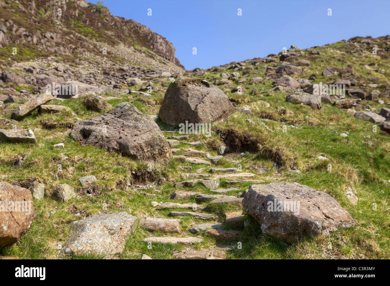 Walk up and over Haystacks in Ennerdale Valley Stock Photo - Alamy