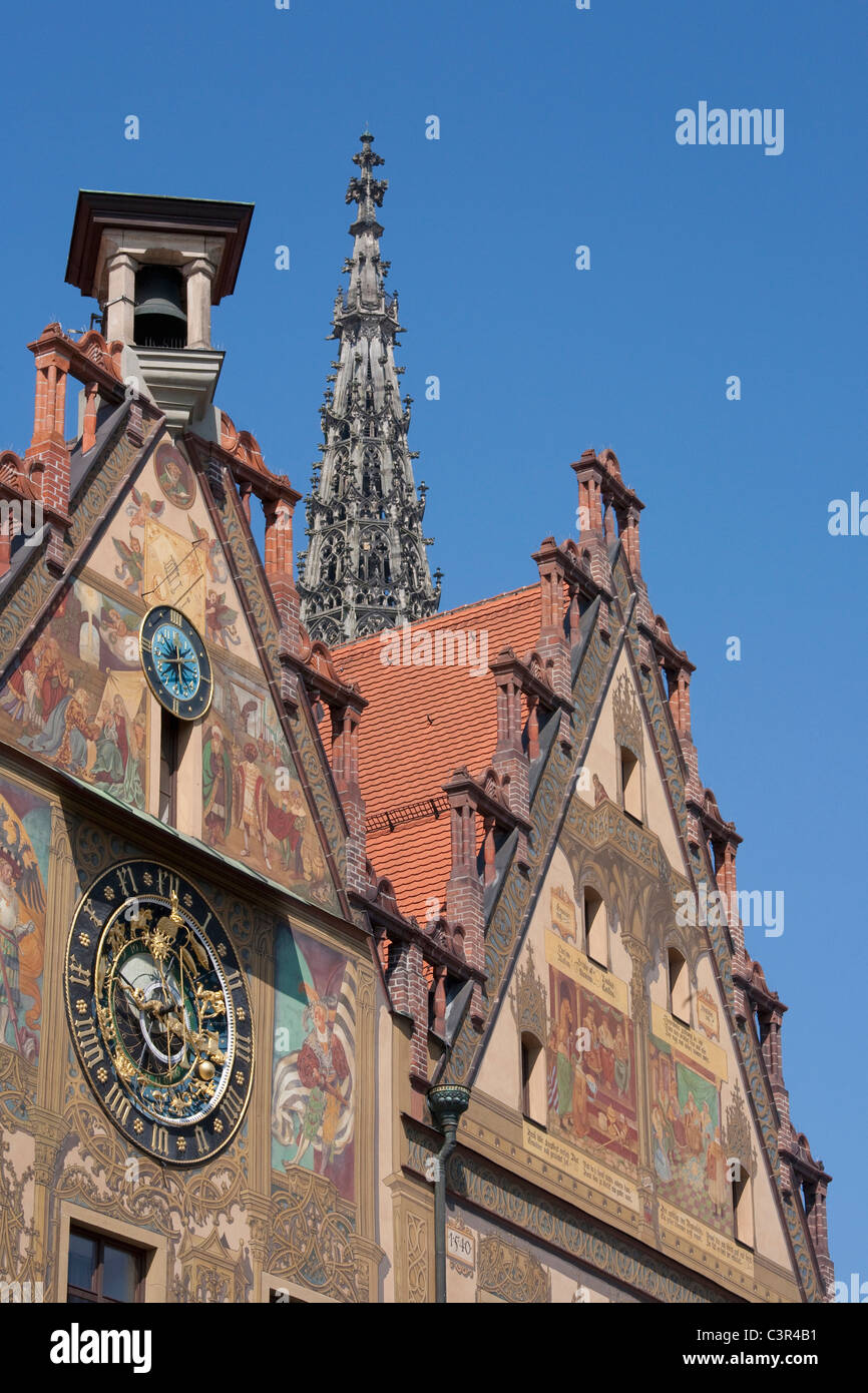 Germany, Ulm, Astronomic clock on town hall Stock Photo - Alamy