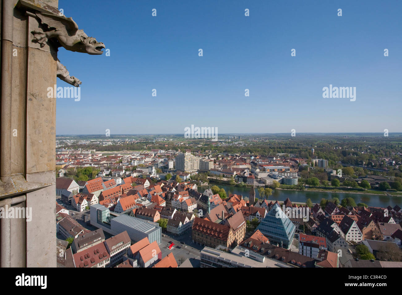 Germany, Ulm, View of city from ulmer muenster church Stock Photo - Alamy