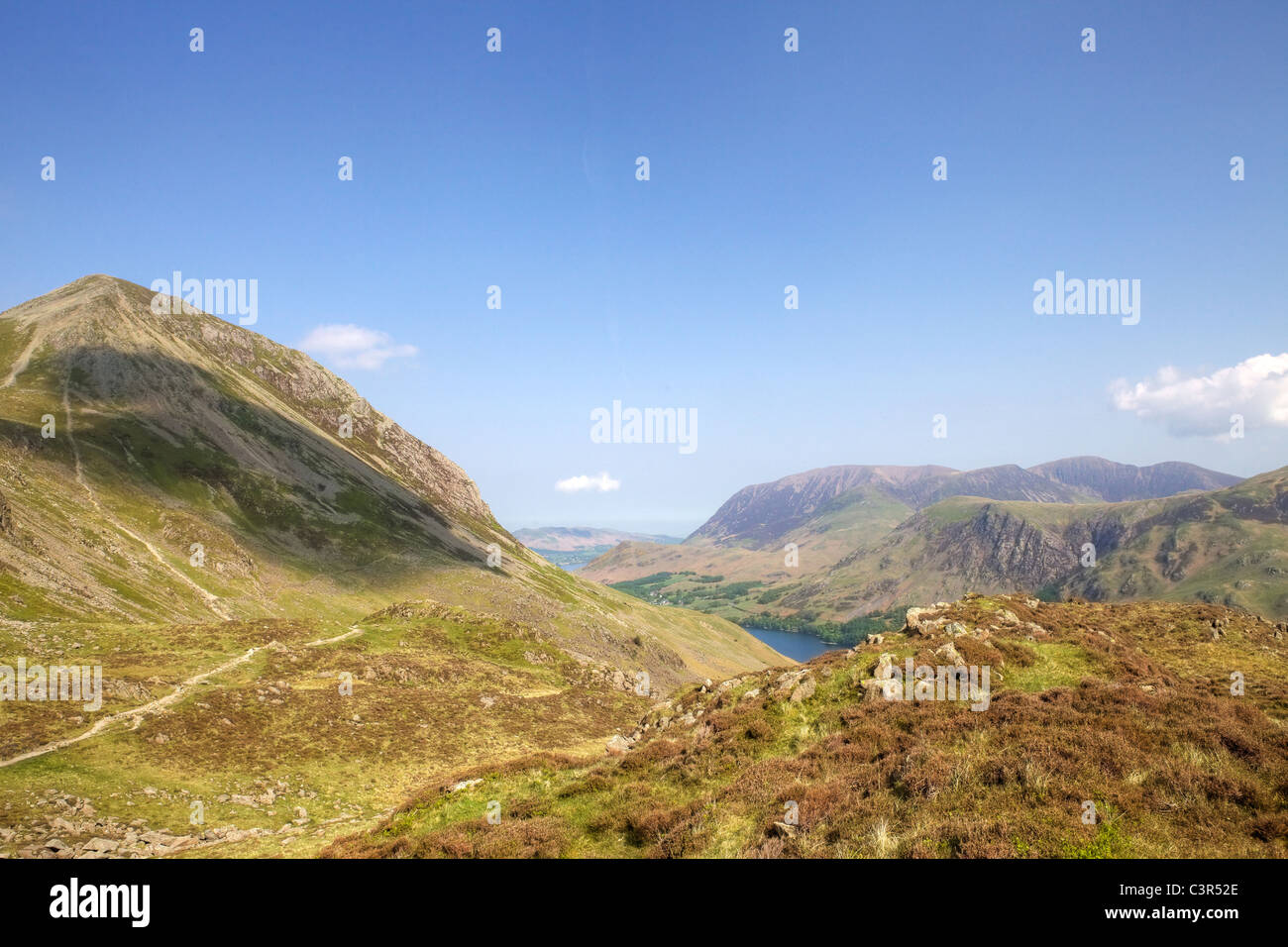 Walk up and over Haystacks in Ennerdale Valley Stock Photo - Alamy