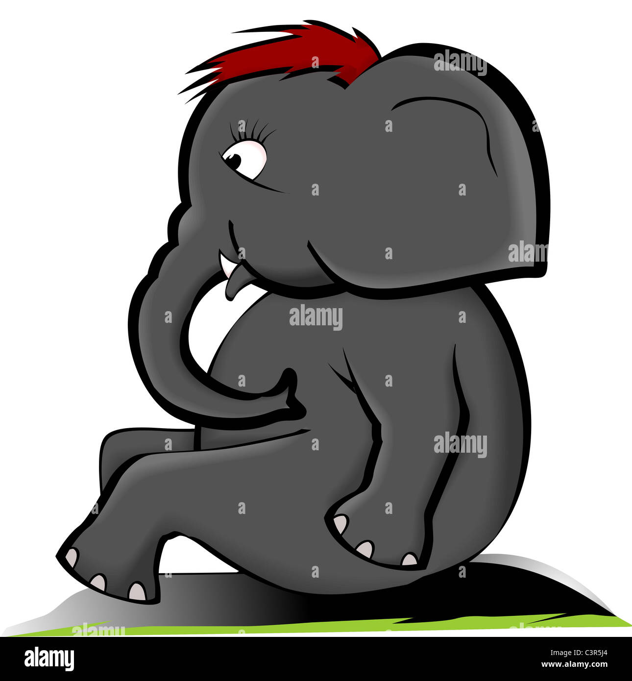 Tusker drawing hi-res stock photography and images - Alamy