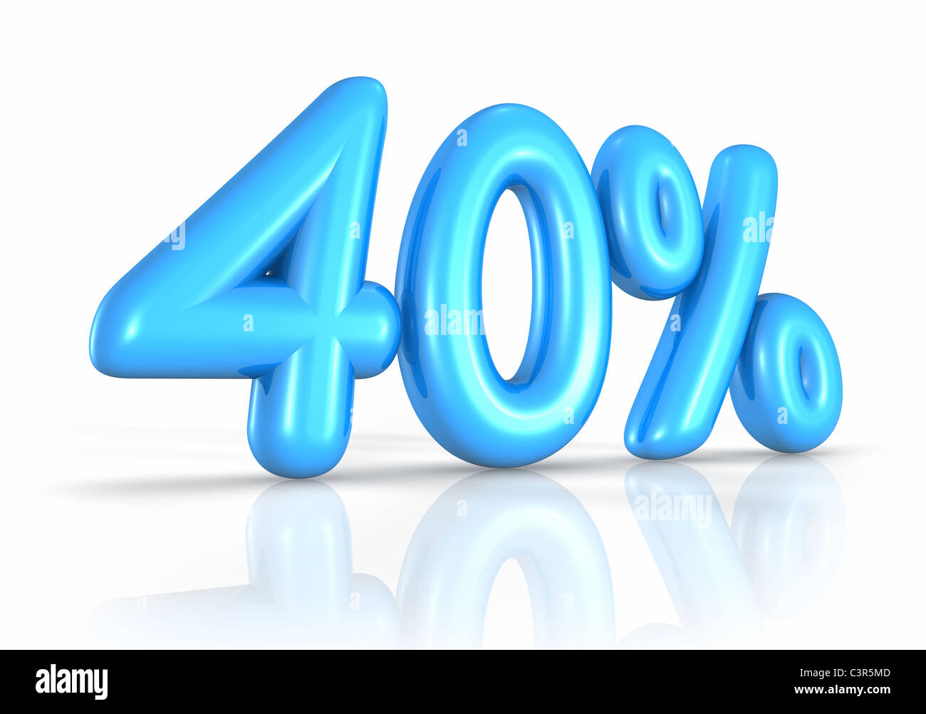 Balloon forty percent, isolated on white background. 40 Stock Photo - Alamy