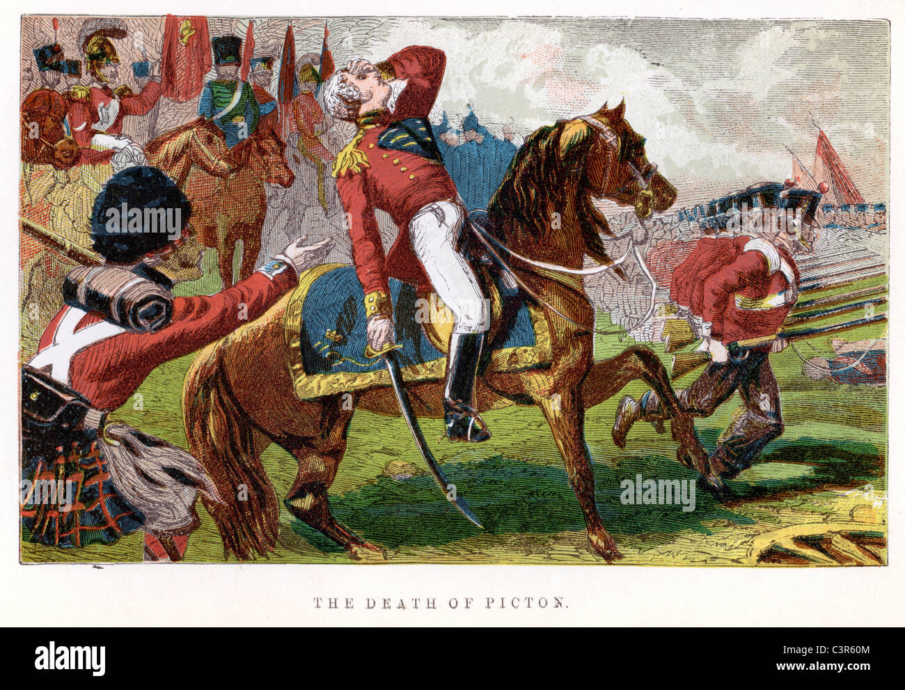 Lieutenant General Sir Thomas Picton killed at the Battle of Waterloo ...