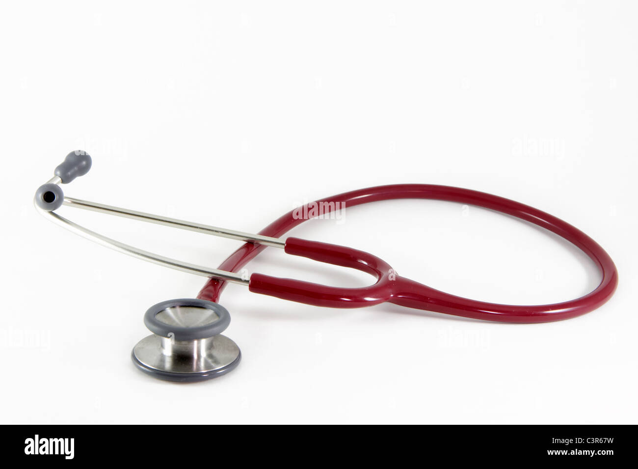 Stethoscope on a white background Stock Photo - Alamy