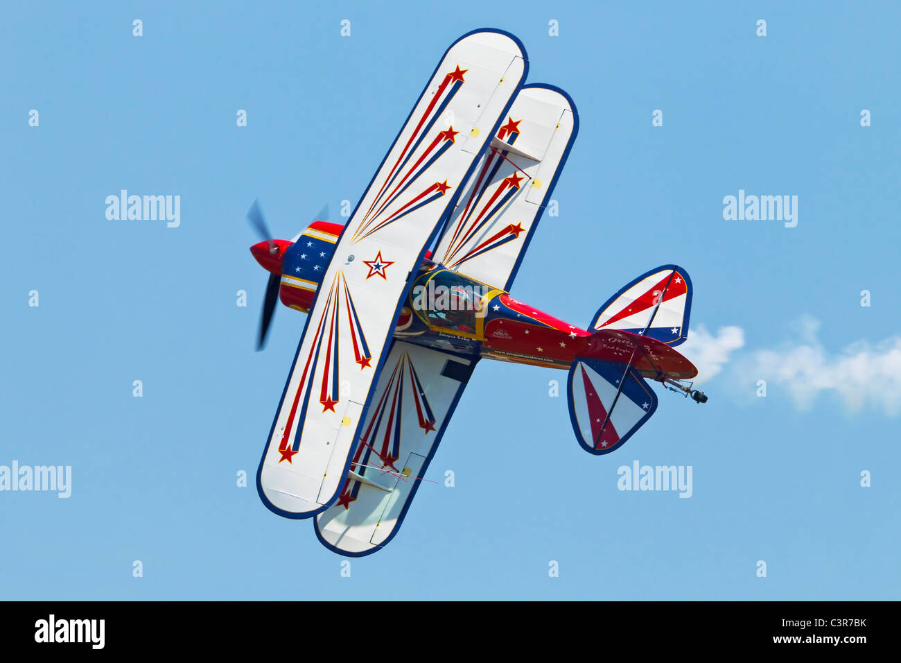 A Pitts S2a Aerobatic bi-plane during its display Stock Photo - Alamy