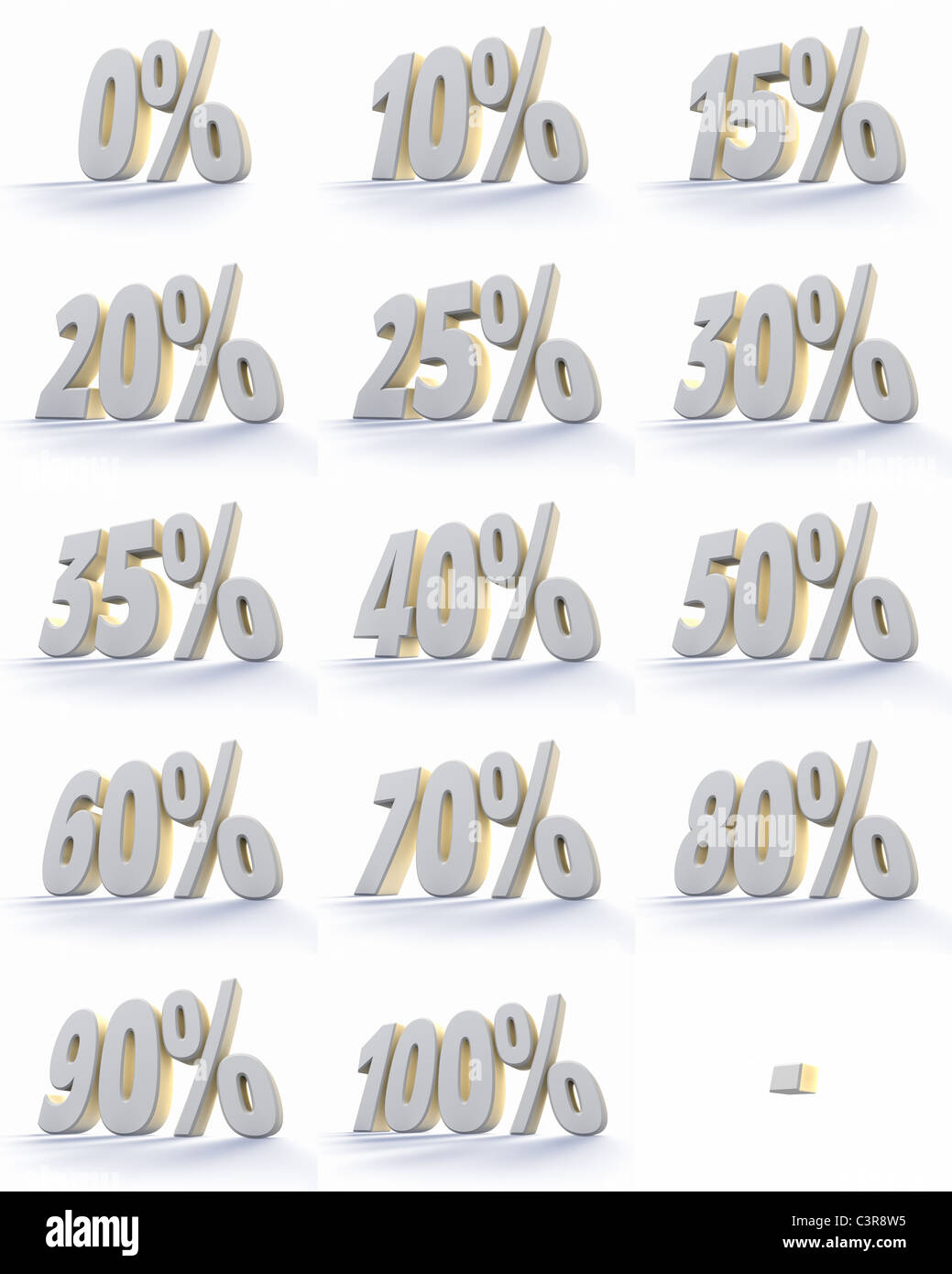 Complete set of percent tags for sales and discounts, price tags with ...