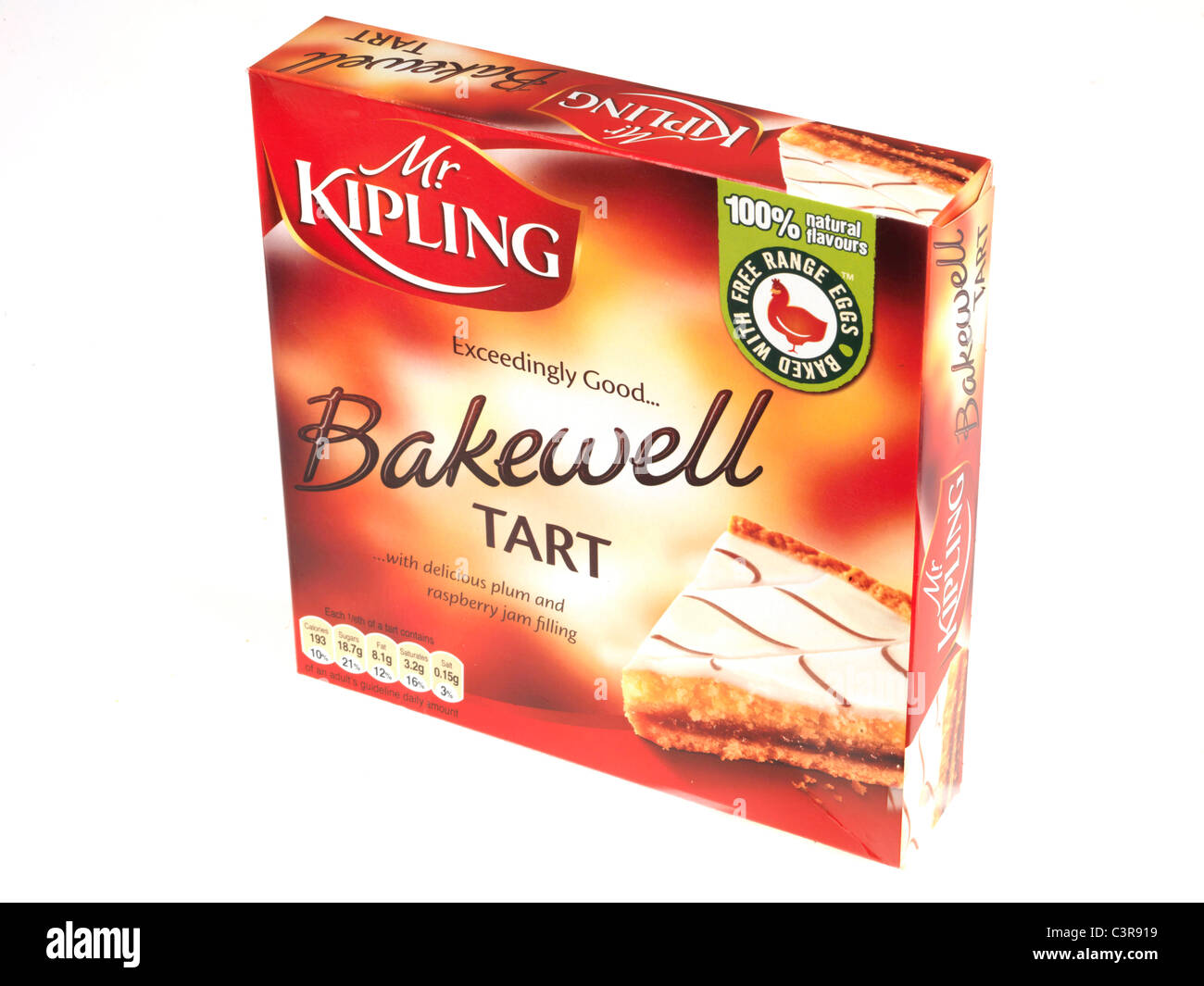 Mr kipling bakewell tart flan treat pasrty cake iced Cut Out Stock ...