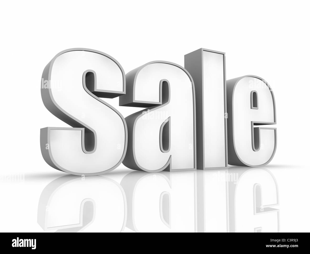 White sale, isolated on white background Stock Photo - Alamy