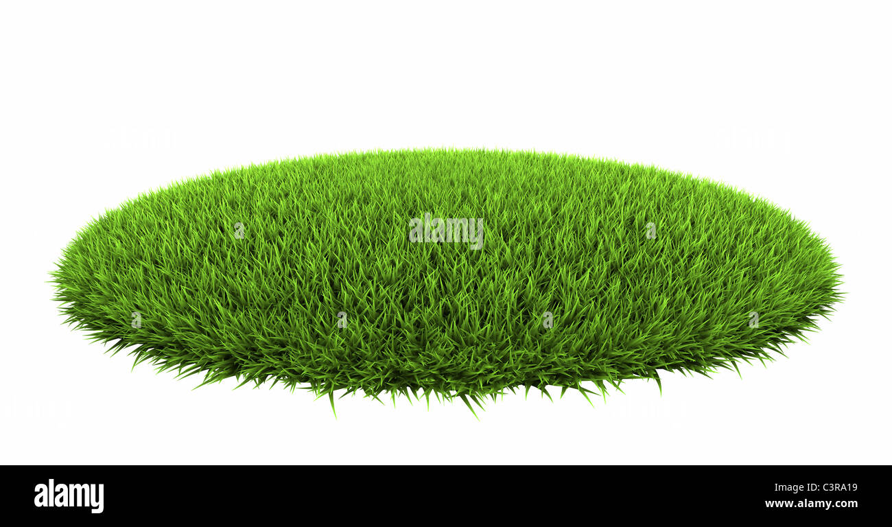 Grass arena isolated on white background, 3d render Stock Photo - Alamy