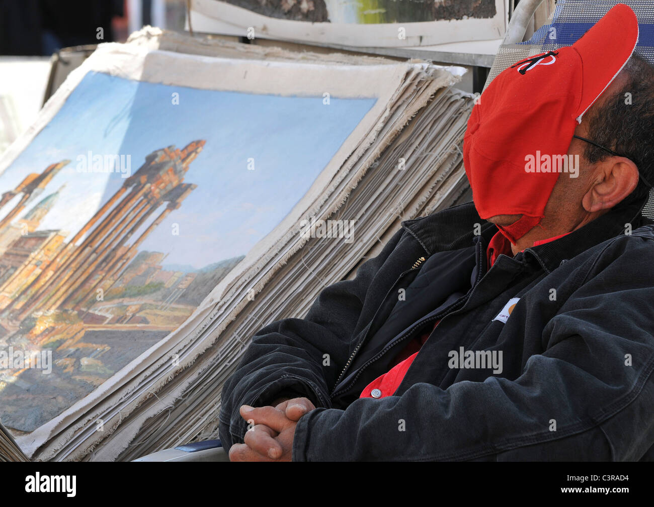 Sleeping artist hi-res stock photography and images - Alamy