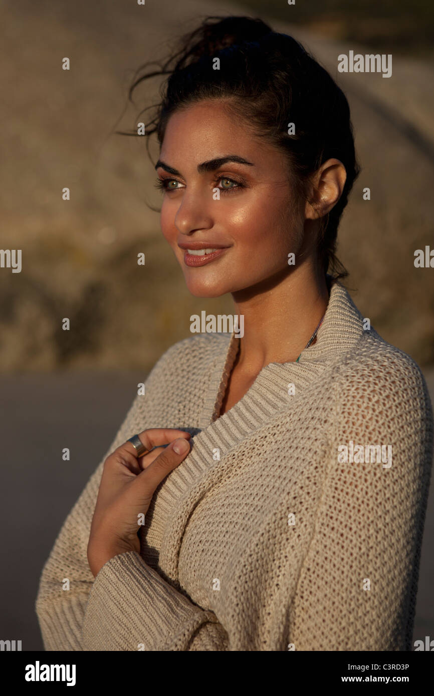 Girl looking out Stock Photo - Alamy