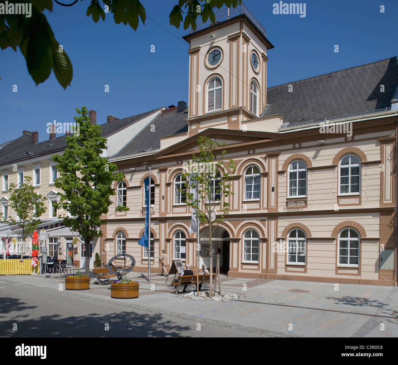 Austria, Bad Hall, Facade of town Hall Stock Photo - Alamy