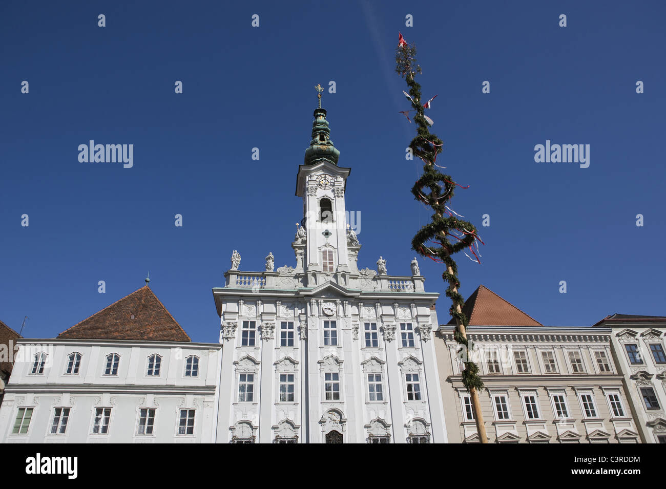 Austria, Steyr, Facade of town Hall Stock Photo - Alamy