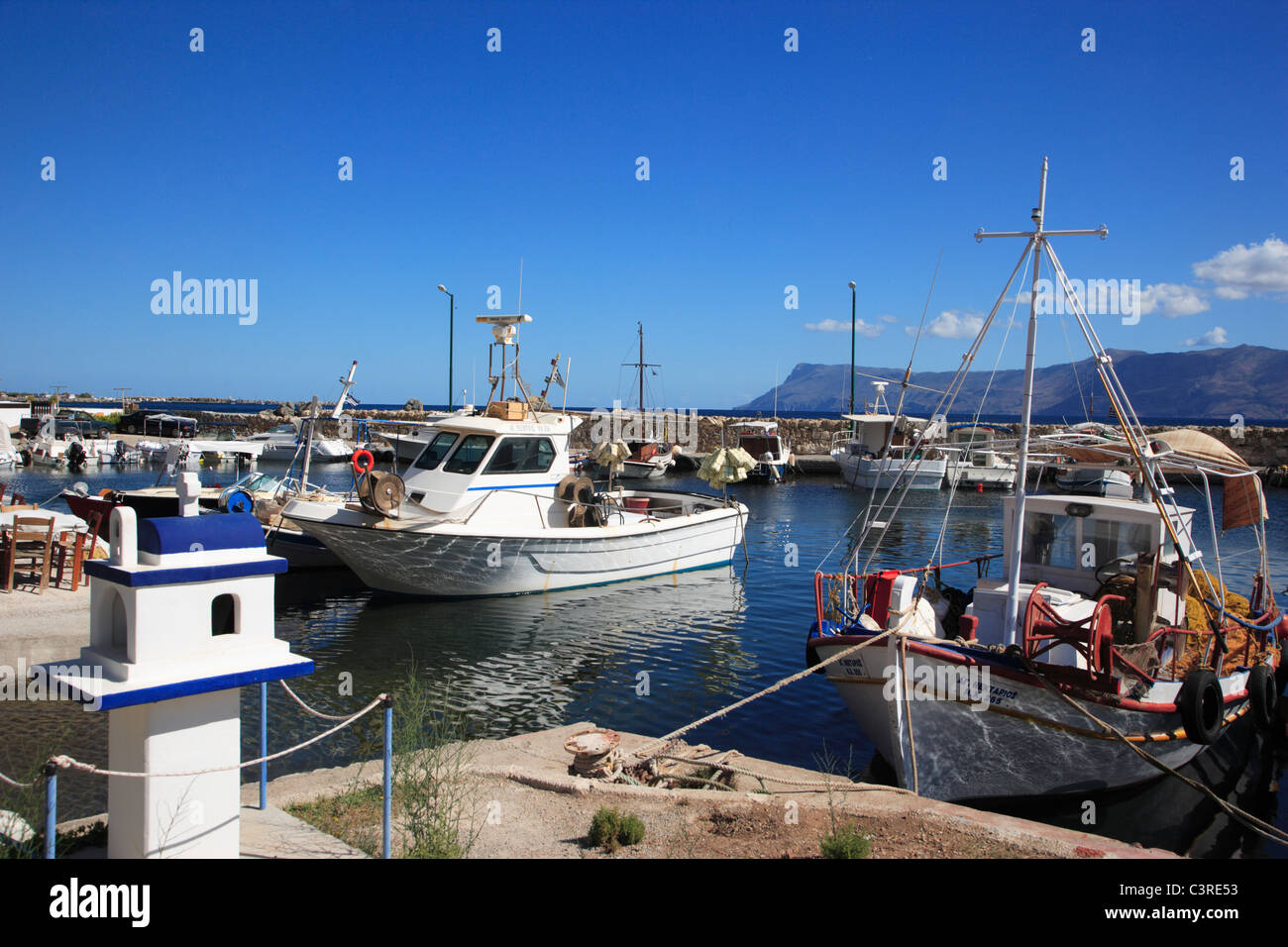 Fishing Boats, Kastelli Harbour, Crete, Greece Stock Photo - Alamy