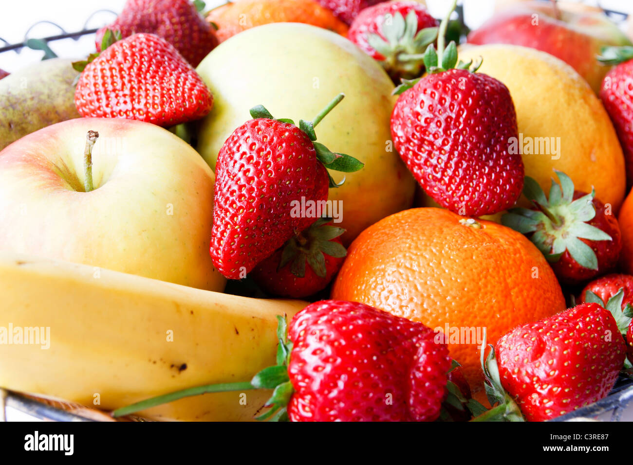 fruits in basket Stock Photo - Alamy