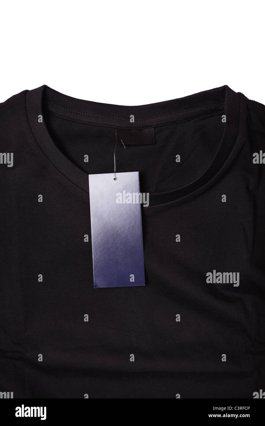 part of new clean t-shirt, isolated on white background Stock Photo - Alamy