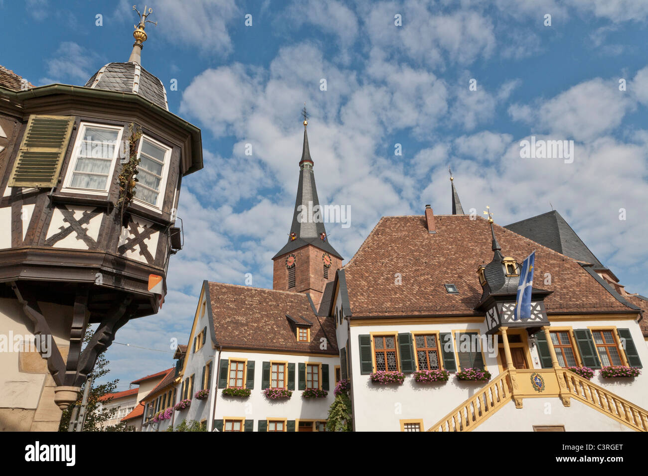 Germany, Rhineland-Palatinate, Palatinate, Deidesheim, German wine ...