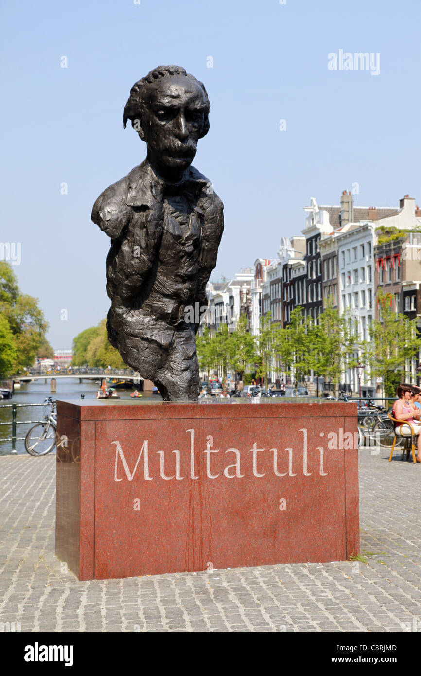 MULTATULI STATUE AT GREY AREA AMSTERDAM HOLLAND 24 April 2011 Stock ...