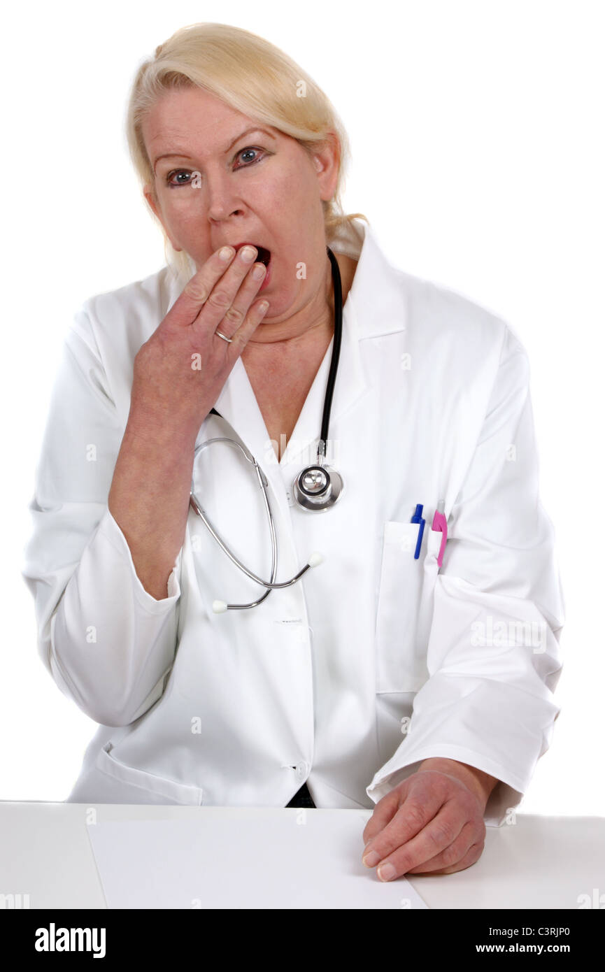 medical staff is exhausted after a long work Stock Photo - Alamy