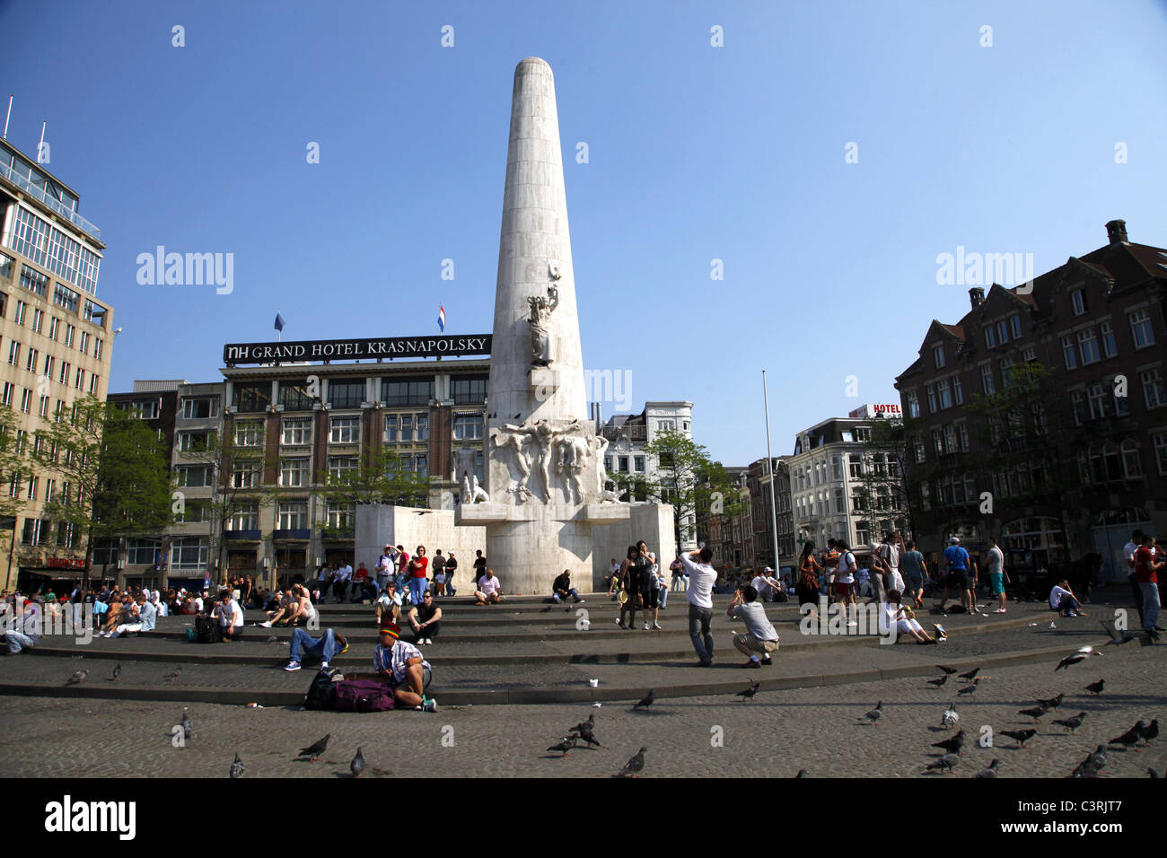 NATIONAL MONUMENT & HOTEL KRASNAPOLSKY DAM SQUARE AMSTERDAM HOLLAND 24 ...