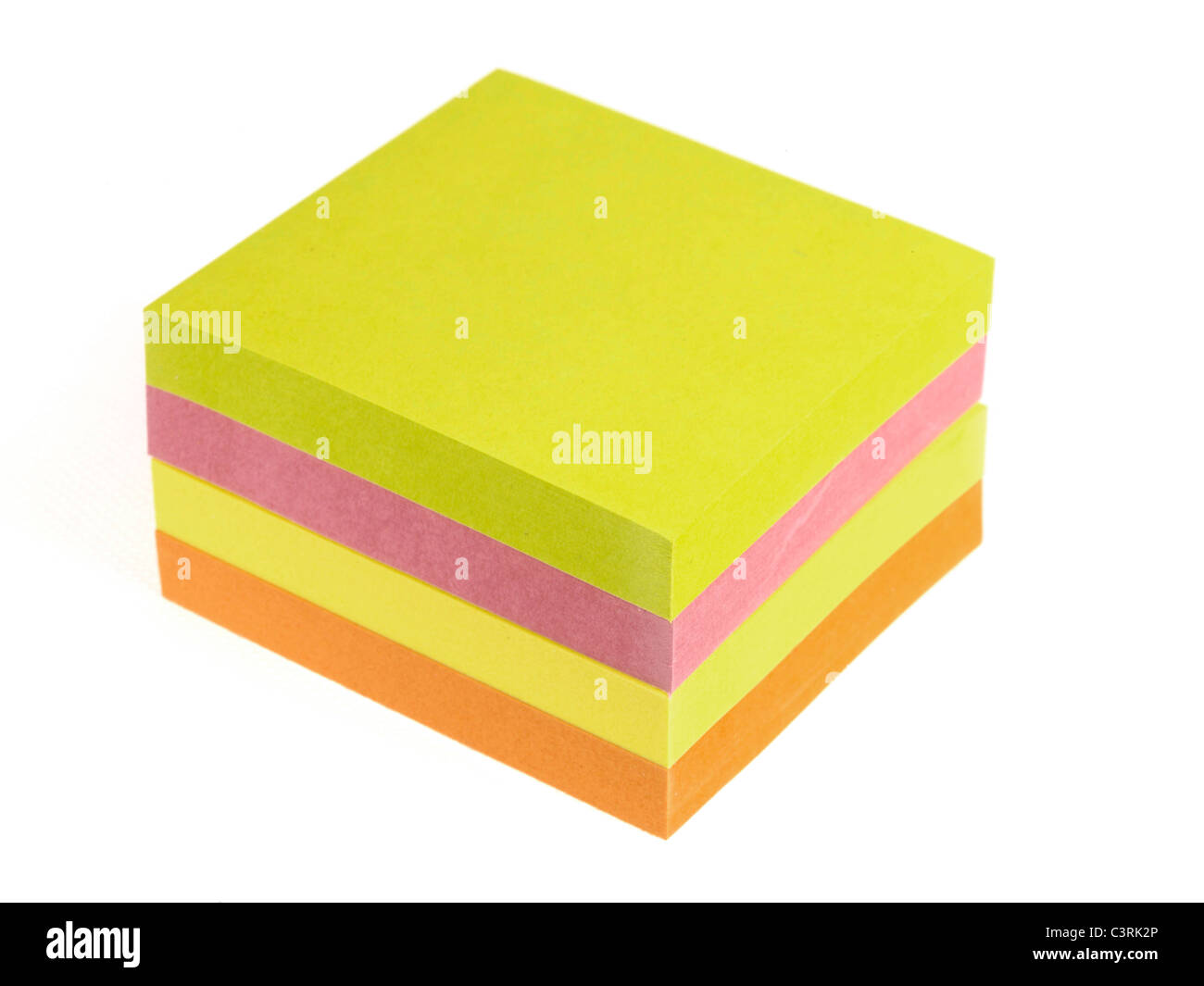 Sticky back notes pad jotter block block Cut Out Stock Images ...