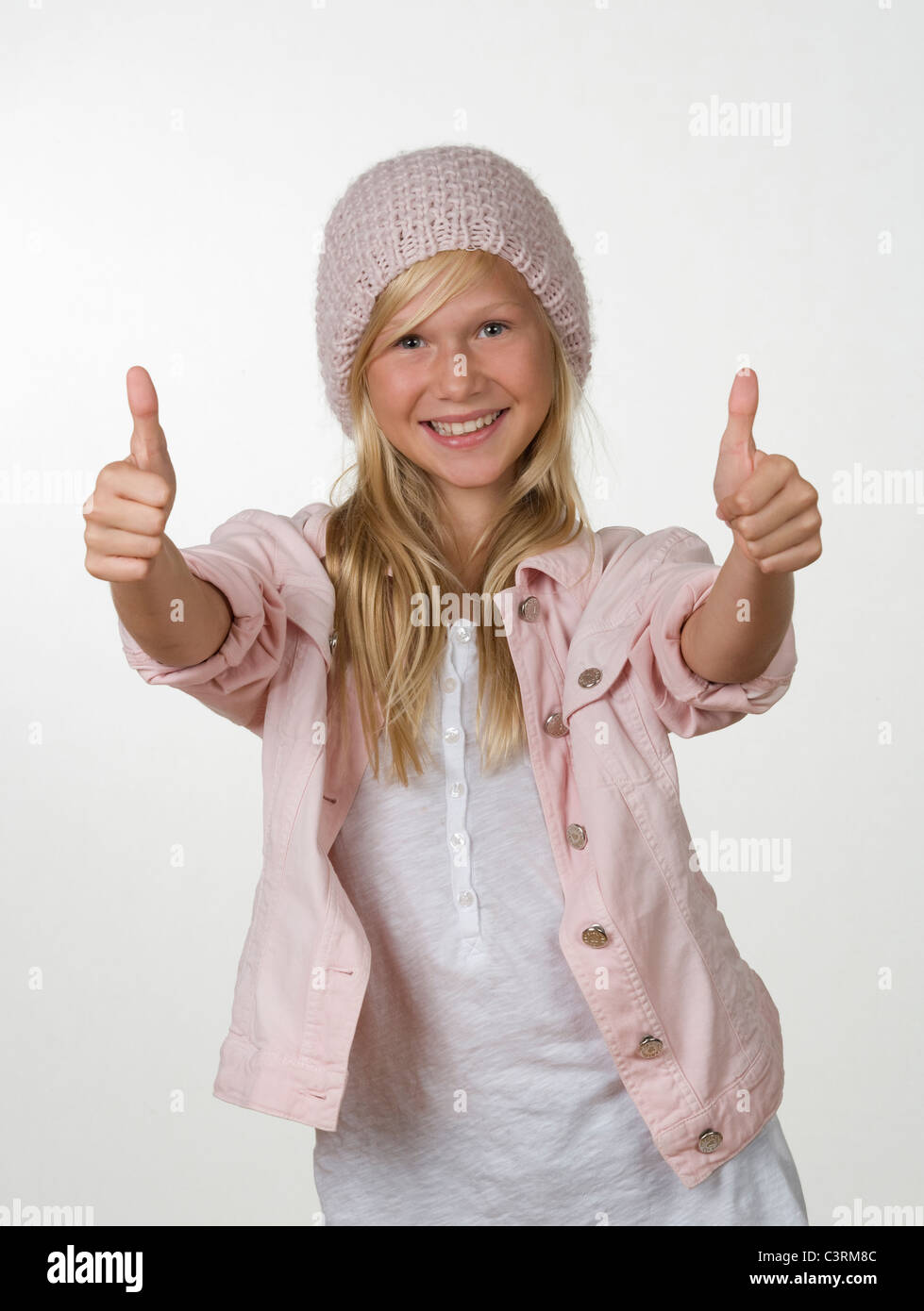 Girl (12-13 Years) smiling, portrait Stock Photo - Alamy