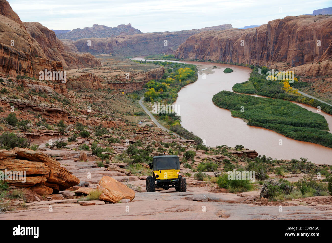 Moab rim trail hi-res stock photography and images - Alamy