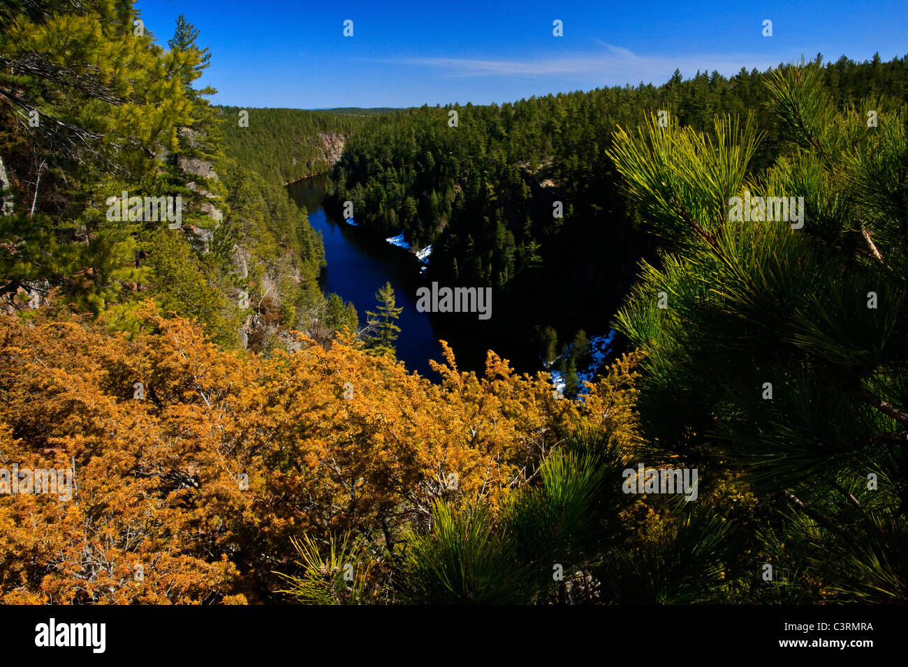 Barron River looking downstream from the top of the Barron Canyon ...