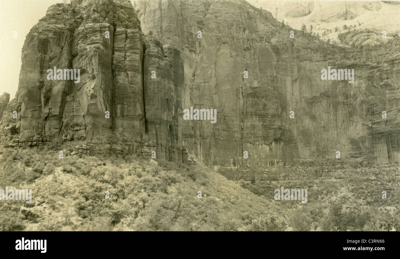 landscape of Zion National Park July 7, 1940 desert utah American ...
