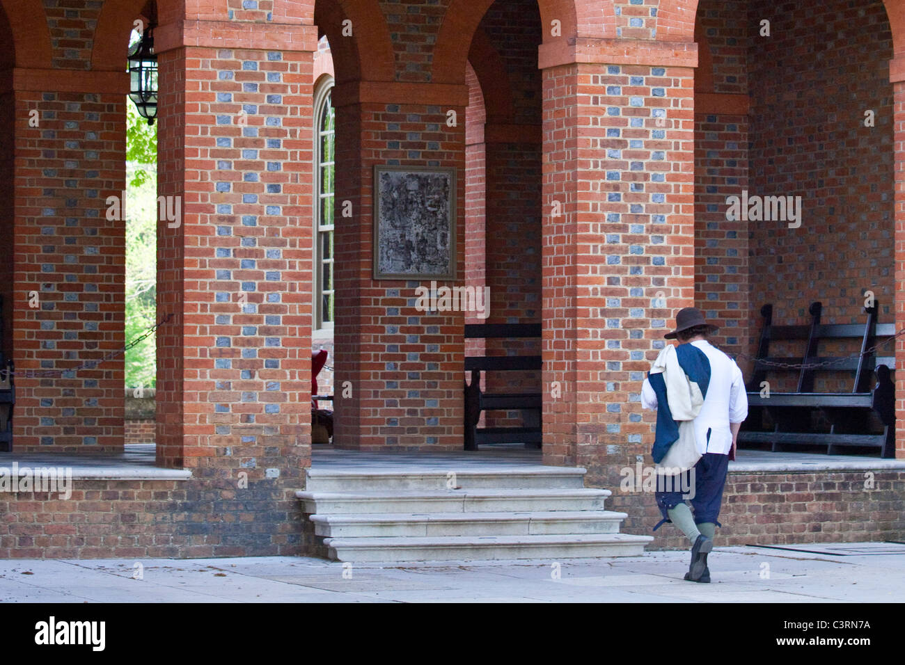 Historic Capitol building, Colonial Williamsburg Virginia Stock Photo ...