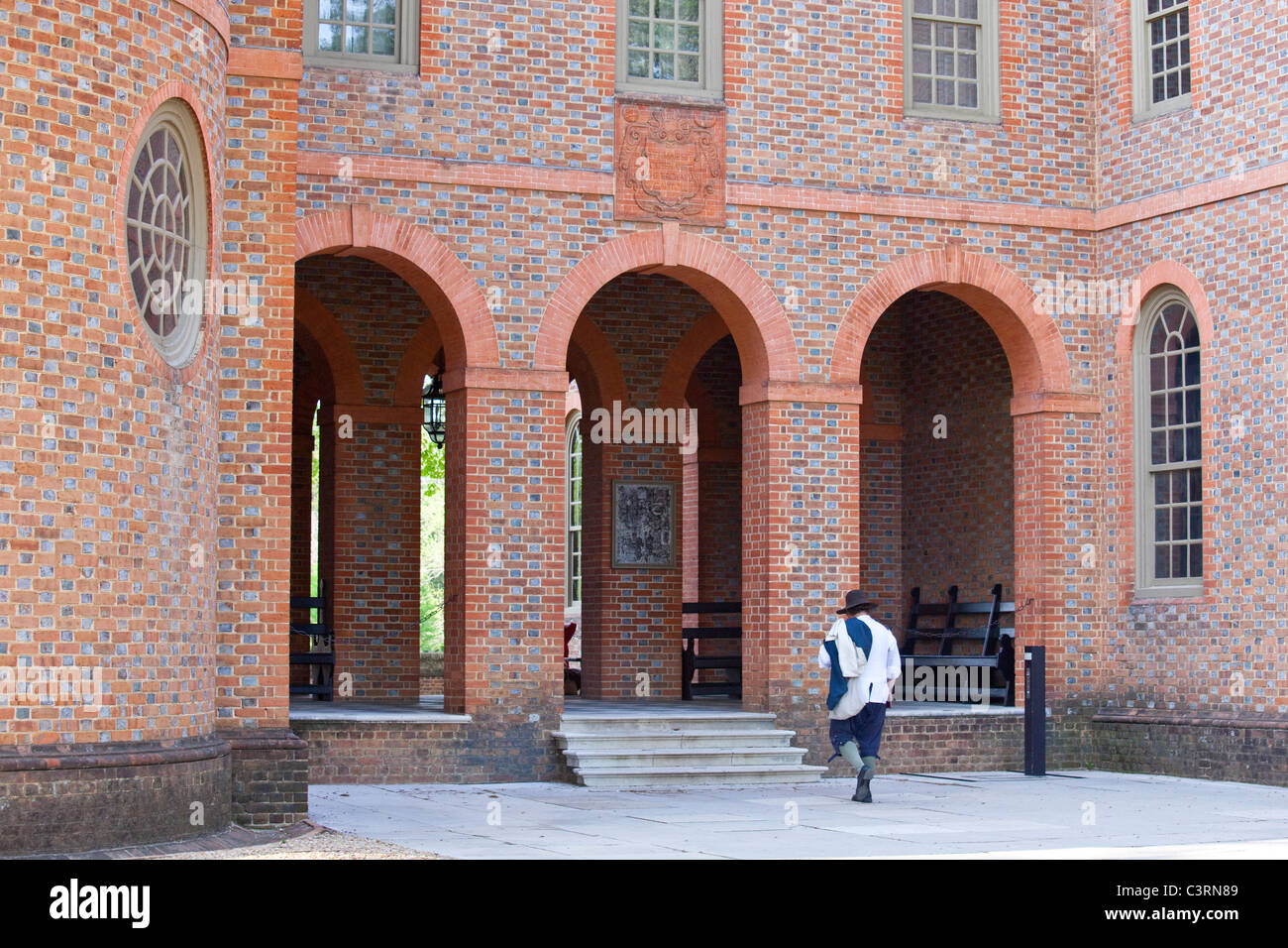 Historic Capitol building, Colonial Williamsburg Virginia Stock Photo ...