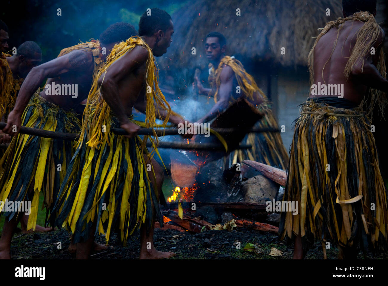 Beqa Island firewalkers, Viti Levu, Fiji Stock Photo - Alamy