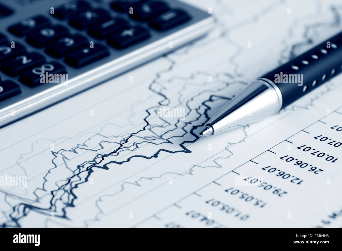 Stock market graphs and charts Stock Photo - Alamy