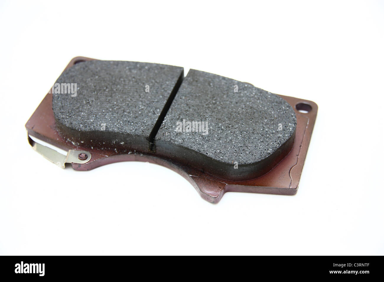 New brake block of the car on a white background Stock Photo - Alamy