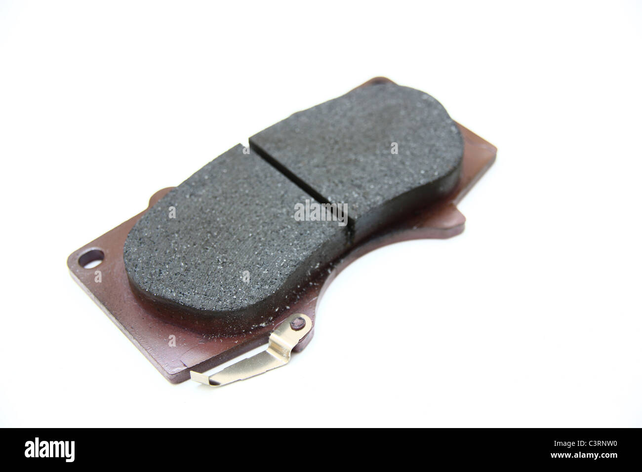New brake block of the car on a white background Stock Photo - Alamy