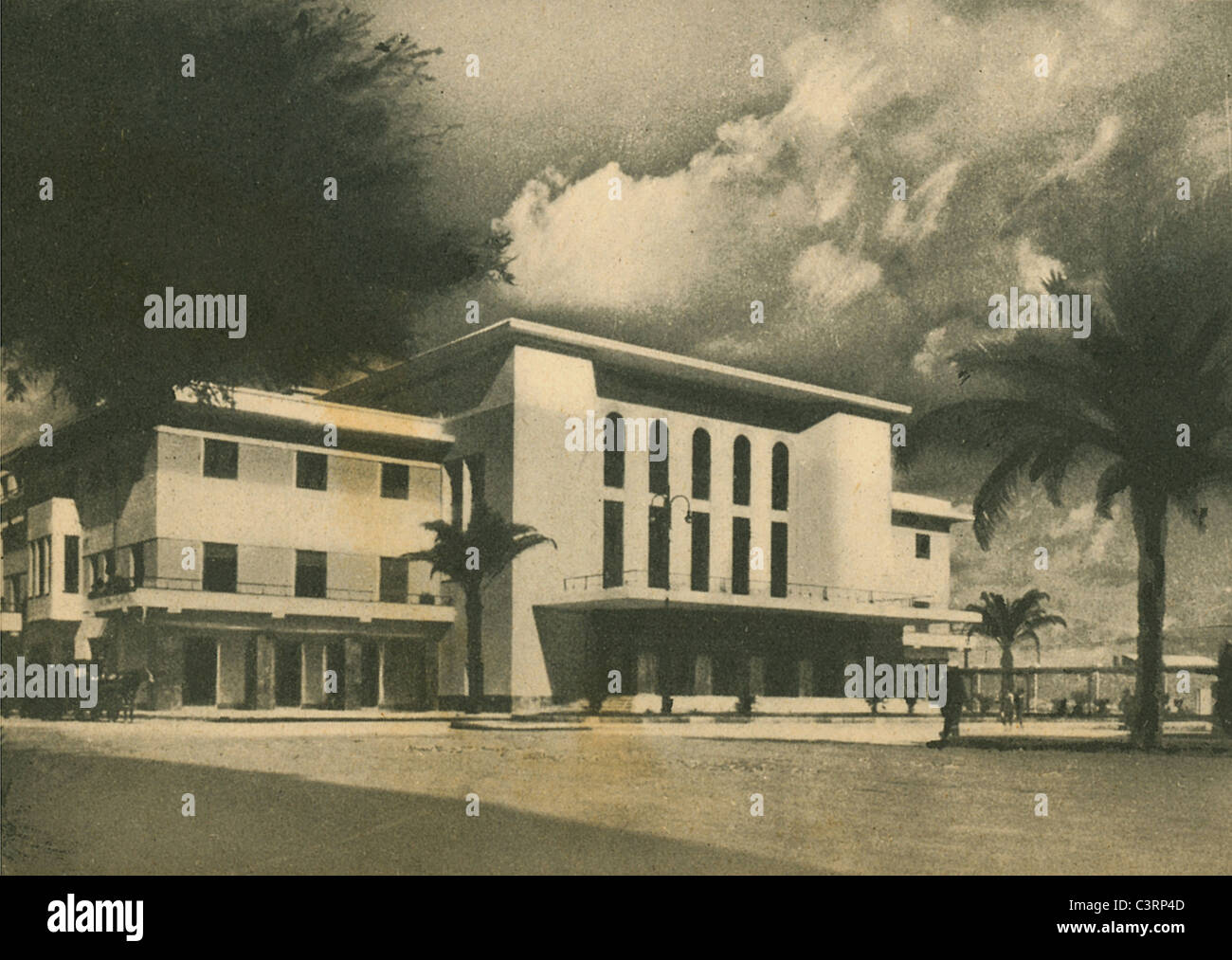 The Berenice Theater in Benghazi during Italian occupation, 1930s. From ...