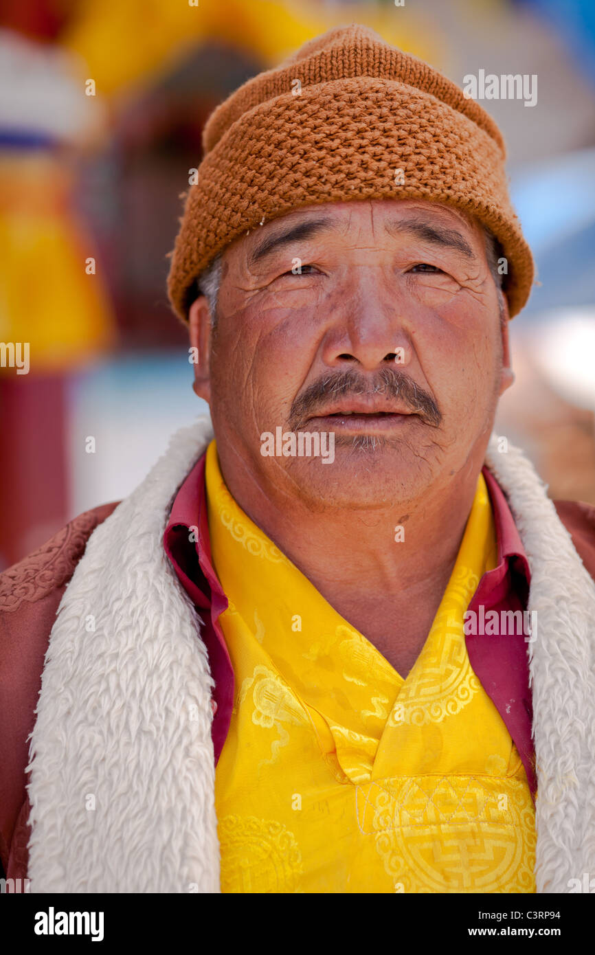 Portrait of a lama from Tawang village in Arunachal Pradesh, India ...
